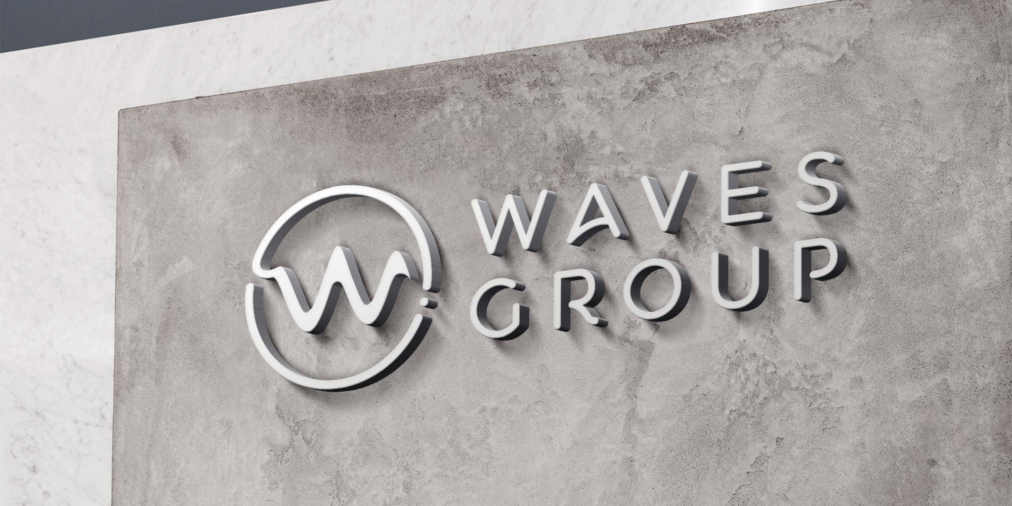 Waves Group Logo Design in Cornwall from Cape Creative