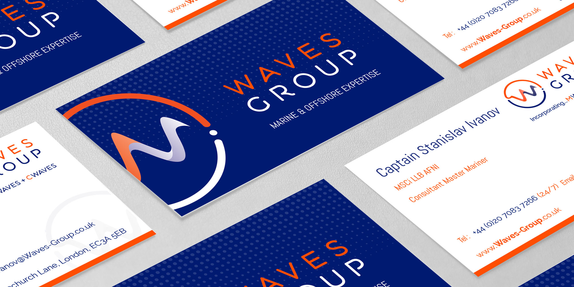 Waves Group Print Design in Cornwall by Cape Creative Design Agency