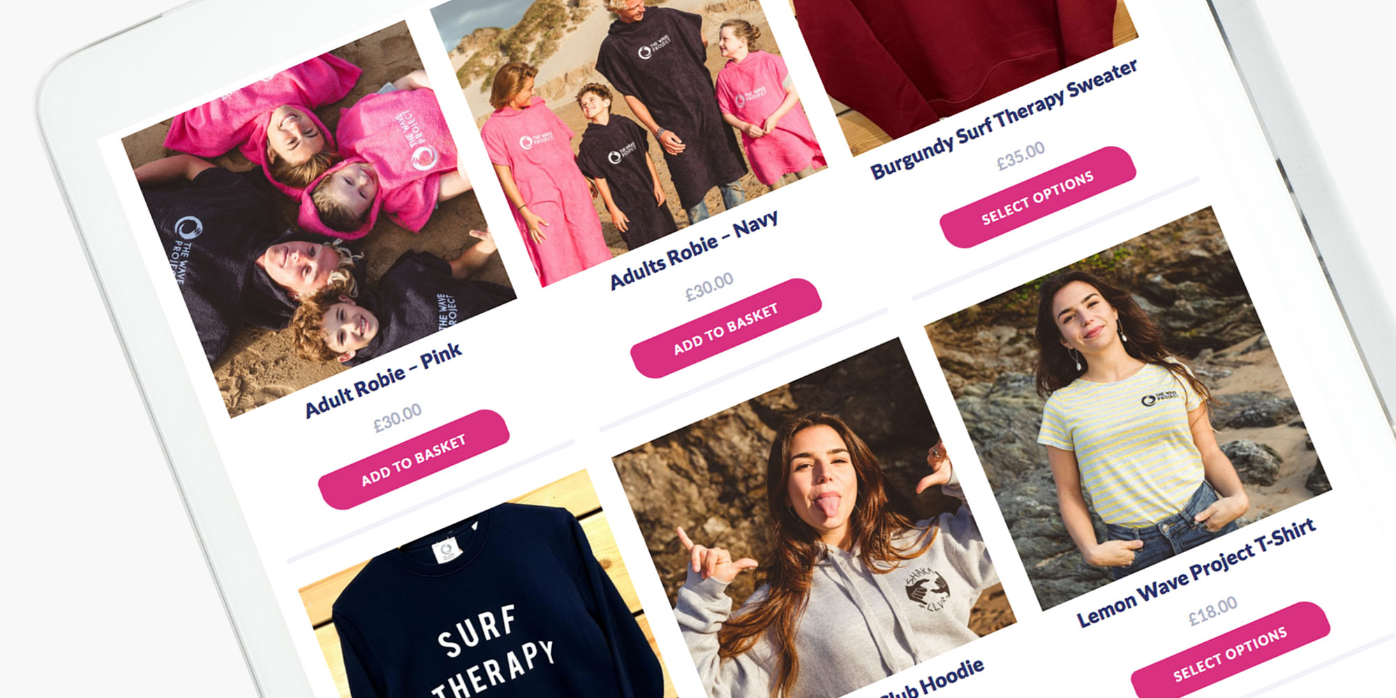 Waves Project Website Design Cornwall by Cape Creative